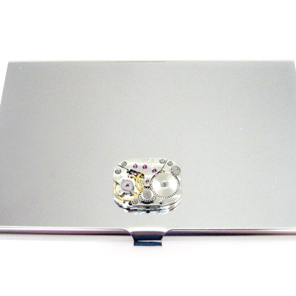 Kiola Designs | Accessories | Steampunk Rectangular Watch Business Card ...